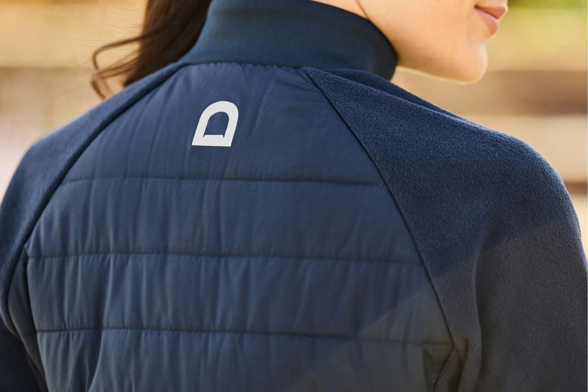 Dublin Insulated Hybrid Ladies Jacket In Navy