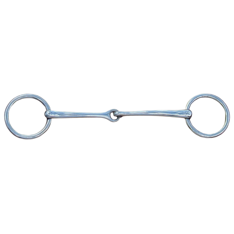 Buckley Bits Loose Ring Thin Jointed Bradoon Bit in Silver